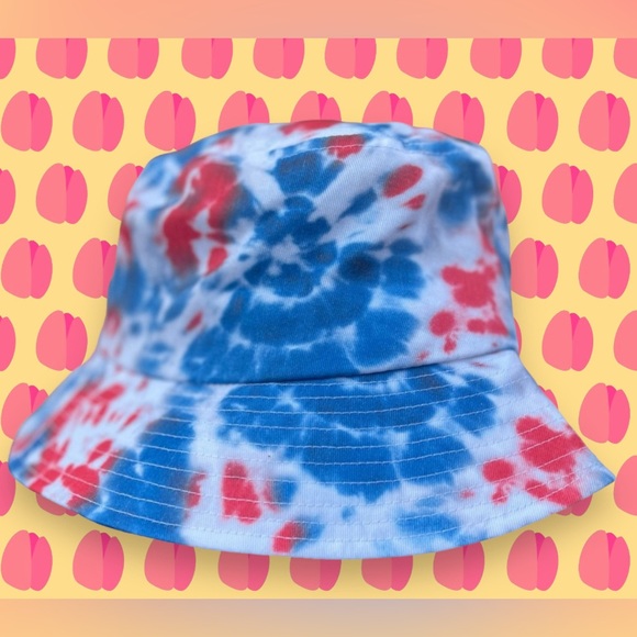 Accessories | Labor Day Red White And Blue Tyedye Bucket Hat | Poshmark